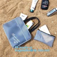 China Nylon Mesh Cosmetic Zipper Bag Clear Makeup Pouch for Promotional Gifts 20x15cm for sale
