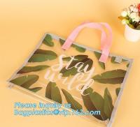 China PVC Cosmetic Gift Bags with Handle for Retail Display Organizer Storage Bag Large 20x30cm for sale