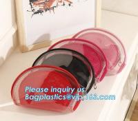 China Clear PVC Cosmetic Travel Bag with Zipper TPU Toiletry Storage Pouch 20x15cm for sale