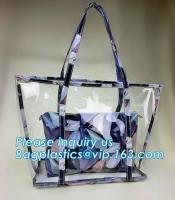 China Custom PVC Cosmetic Toiletry Bag with Zipper Waterproof Travel Makeup Pouch 20x15cm for sale