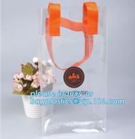 China Transparent PVC Cosmetic Bag with Zipper Compact Travel Size 20x15cm for Makeup Toiletry for sale