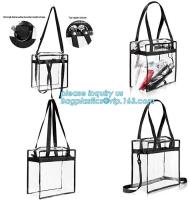 China Clear PVC Multi-Pocket School Backpack Heavy Duty Transparent Daypack for Travel for sale