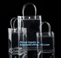 China Customized Clear PVC Wine Bottle Gift Bag Reusable Single Bottle Carrier 750ml Transparent Plastic Packaging for sale