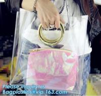 China Neon PVC Clutch Bag Set 3 in 1 Women Dinner Tote Handbag Wholesale Custom Size for sale