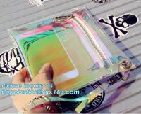 China Clear Vinyl Neon Hue Mini Tote Bag Transparent PVC Shopping Beach Bag 30x20cm for sale