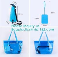 China Recyclable Holographic Non Woven Shopping Bag Travel Makeup Cosmetic Bag 25x20cm for sale