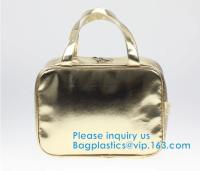 China Custom PVC Waterproof Flamingo Cosmetic Bag Toiletry Travel Makeup Case 23x17x10cm for sale