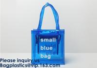 China Wholesale Transparent PVC Beach Bag 35x33x13cm Waterproof Clear Tote Shoulder Sling for sale