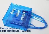 China Wholesale Transparent PVC Beach Bag 35x33x13cm Waterproof Clear Tote Shoulder Sling for sale
