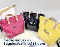 China PVC Rainbow Hologram Laser Handbag Beach Shoulder Tote Bag 0.1mm 0.5mm Thickness for sale