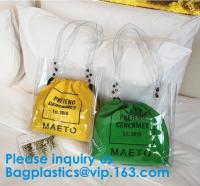 China Eco-Friendly Clear PVC Tote Bag 35x33x13cm Waterproof Beach Shoulder Bag Custom Logo for sale