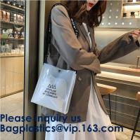 China Custom PVC Holographic Tote Bag 7.8x5.9x9 Inch Waterproof Shopping Beach Bag for Women for sale
