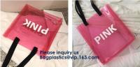 China Waterproof PVC Transparent Hologram Tote Bag 25x13x5cm Women Shoulder Shopping Bag for sale