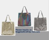 China Custom PVC Transparent Shopping Tote Bag 0.1mm-0.6mm Thickness Waterproof Large Capacity Eco-Friendly for sale