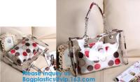 China Custom PVC Waterproof Shopping Tote Bag 41x12x31cm for Travel Beach Outdoor Use for sale