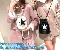 China Custom Clear PVC Shopping Tote Bag 29x29x32cm Waterproof Transparent Promotional Bag for sale