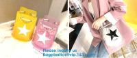 China Custom Clear PVC Shopping Tote Bag 29x29x32cm Waterproof Transparent Promotional Bag for sale
