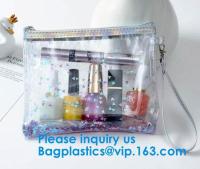 China Custom PVC Shopping Tote Bag 37x44cm Waterproof Transparent Promotional Bag for sale