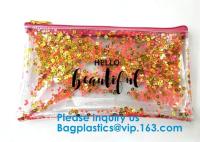 China Custom PVC Shopping Tote Bag 37x44cm Waterproof Transparent Promotional Bag for sale