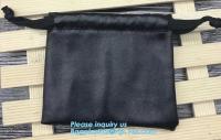 China Custom PU Leather Drawstring Gift Bag 21x39cm Promotional Cosmetic Pouch with Logo for sale