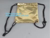 China Custom PU Leather Drawstring Bags Leather Pouches with LOGO,Waterproof PU Leather Drawstring Bag, Bagease, Bagplastics for sale