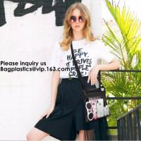China Clear PVC Sling Bag 23x24x2.5cm with Adjustable Shoulder Strap Stadium Approved Tote for sale