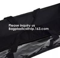 China Clear PVC Tote Bag 56x21x16cm Stadium Approved Double Stitched Handle Storage Bag for sale