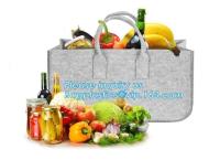 China Custom Eco-Friendly Felt Shopping Tote Bag 35x43x14cm with Handles for sale