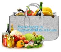 China Custom Eco-Friendly Felt Shopping Tote Bag 35x43x14cm with Handles for sale