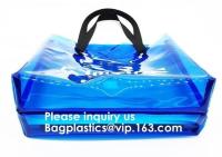 China Clear PVC Sling Bag with Zipper Pouch and Adjustable Shoulder Strap 20x23x1.5cm for sale