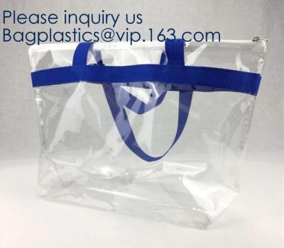 China Wholesale Clear PVC Vinyl Tote Bag 37x30x18 cm Custom Color Red Heart Transparent Beach Shopping Bag for sale