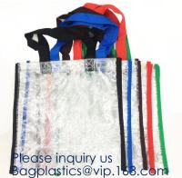 China Custom Clear PVC Drawstring Bag 37x30x18 cm for Promotional Gifts and Travel for sale