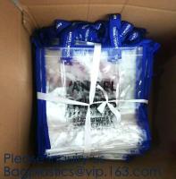 China Custom Clear PVC Drawstring Bag 37x30x18 cm for Promotional Gifts and Travel for sale