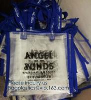 China Custom Clear PVC Drawstring Bag 37x30x18 cm for Promotional Gifts and Travel for sale