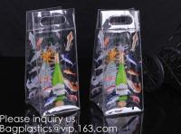 China Custom Clear PVC Shopping Tote Bag Eco Friendly Transparent Shoulder Bag 35x38x14 cm for sale