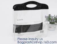 China Custom Clear Holographic PVC Shopping Tote Bag 35x38x14 cm Waterproof Reusable for sale