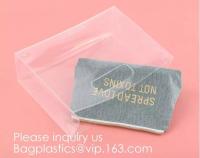 China Custom Logo Transparent PVC Shopping Tote Bag 37x43cm Reusable Clear Promotional Bag for sale