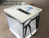 China PVC Folding Ballot Box 32x32x29cm with Security Slot for Election Voting Supplies for sale