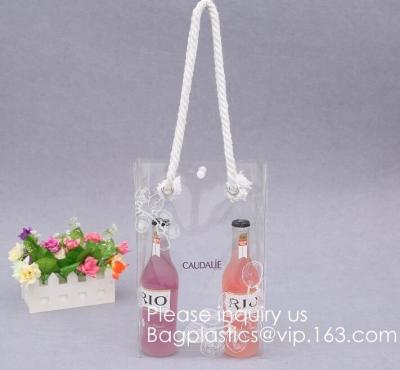 China Clear PVC Stadium Tote Bag 12x6x11.5 inch Waterproof Travel Makeup Toiletry Organizer with Handles for sale
