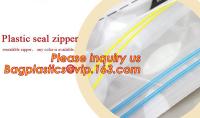 China EVA Slider Zipper for Vacuum Bags 55-75μ Thickness Customizable PE PP String Flanged Zipper for sale
