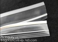 China Eco-Friendly PVC Transparent Flat Zipper 12-13mm for Plastic Bags Reclosable Packaging for sale