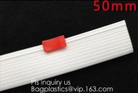 China Multi Colored PE PP Self-Locking Flat Zipper 12-13mm Reclosable Slider Zipper for Food Bags for sale