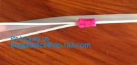 China PVC Plastic Slider Zipper for Vacuum Bags Double Color Flange 12-13mm Custom Size for sale