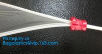 China PVC Plastic Slider Zipper for Vacuum Bags Double Color Flange 12-13mm Custom Size for sale