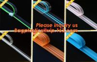 China Plastic Flanged Zipper 12-13mm Reclosable PE PP String Zipper for Vacuum Bags for sale