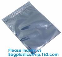 China ESD Shielding Aluminum Foil Zip Lock Bag 0.149mm Surface Resistivity 10^9 Ohm for PCB IC Packaging for sale