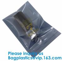 China ESD Shielding Aluminum Foil Zip Lock Bag 0.149mm Surface Resistivity 10^9 Ohm for PCB IC Packaging for sale