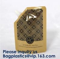 China Custom Stand Up Pouch with Zipper Food Grade 100-140 Micron BPA Free Soup Packaging Bag for sale