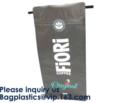 China Custom Kraft Paper Coffee Bags with Resealable Zipper 250g 500g 1kg Moisture Proof Food Packaging for sale