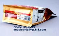 China Gold Print Laminated Stand Up Zipper Aluminum Foil Pouch 250g to 5kg for Organic Food Coffee Packaging for sale